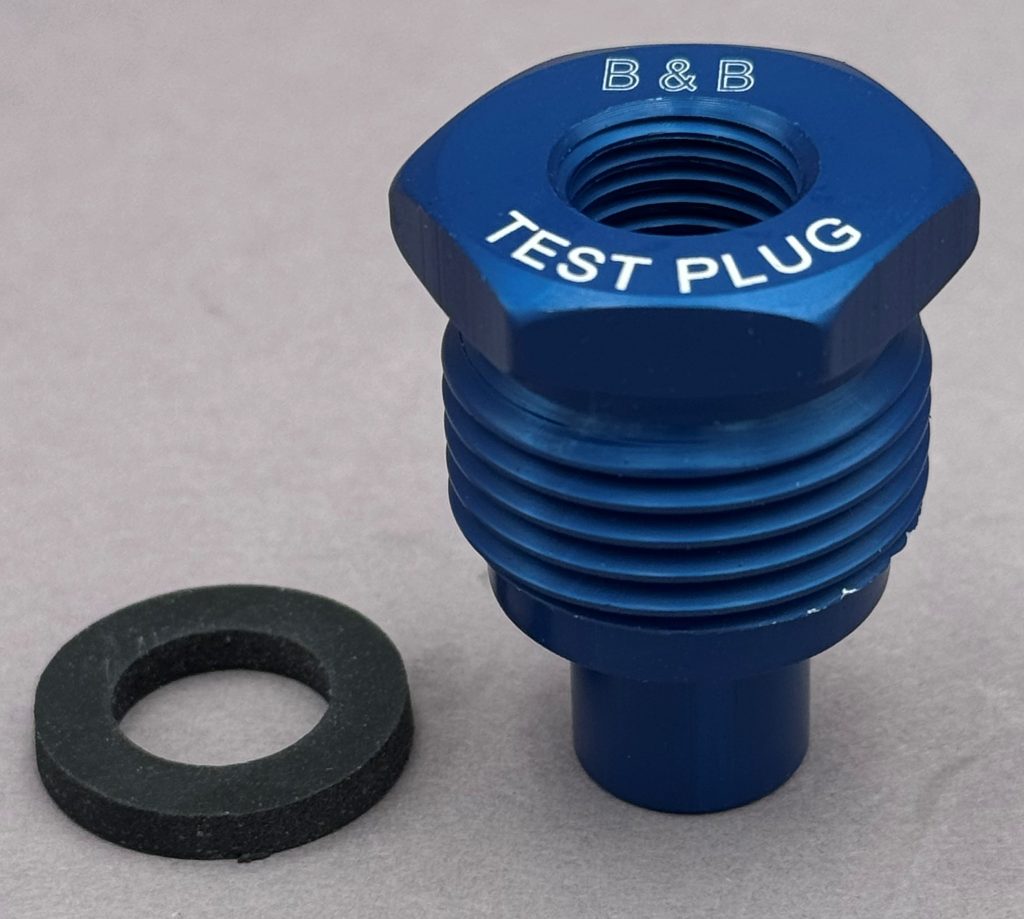 Test Plug w/ Washer – B&B Molders